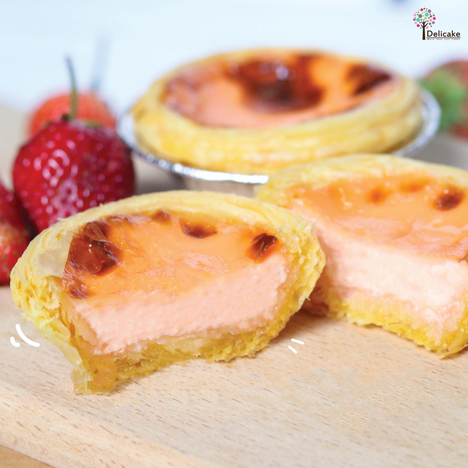 Delicake ทาร์ตไข่สตรอเบอรรี่ Thailand Delicake